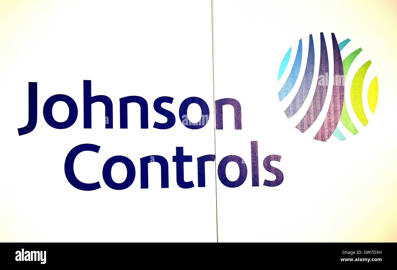 Hanover, Germany. 8th Feb, 2016. The logo of Johnson Controls, pictured ...
