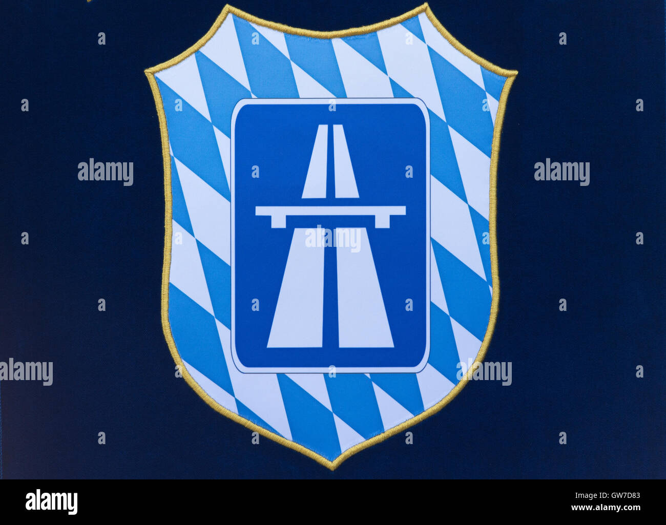 Munich, Germany. 12th Sep, 2016. The logo of the band of the ...