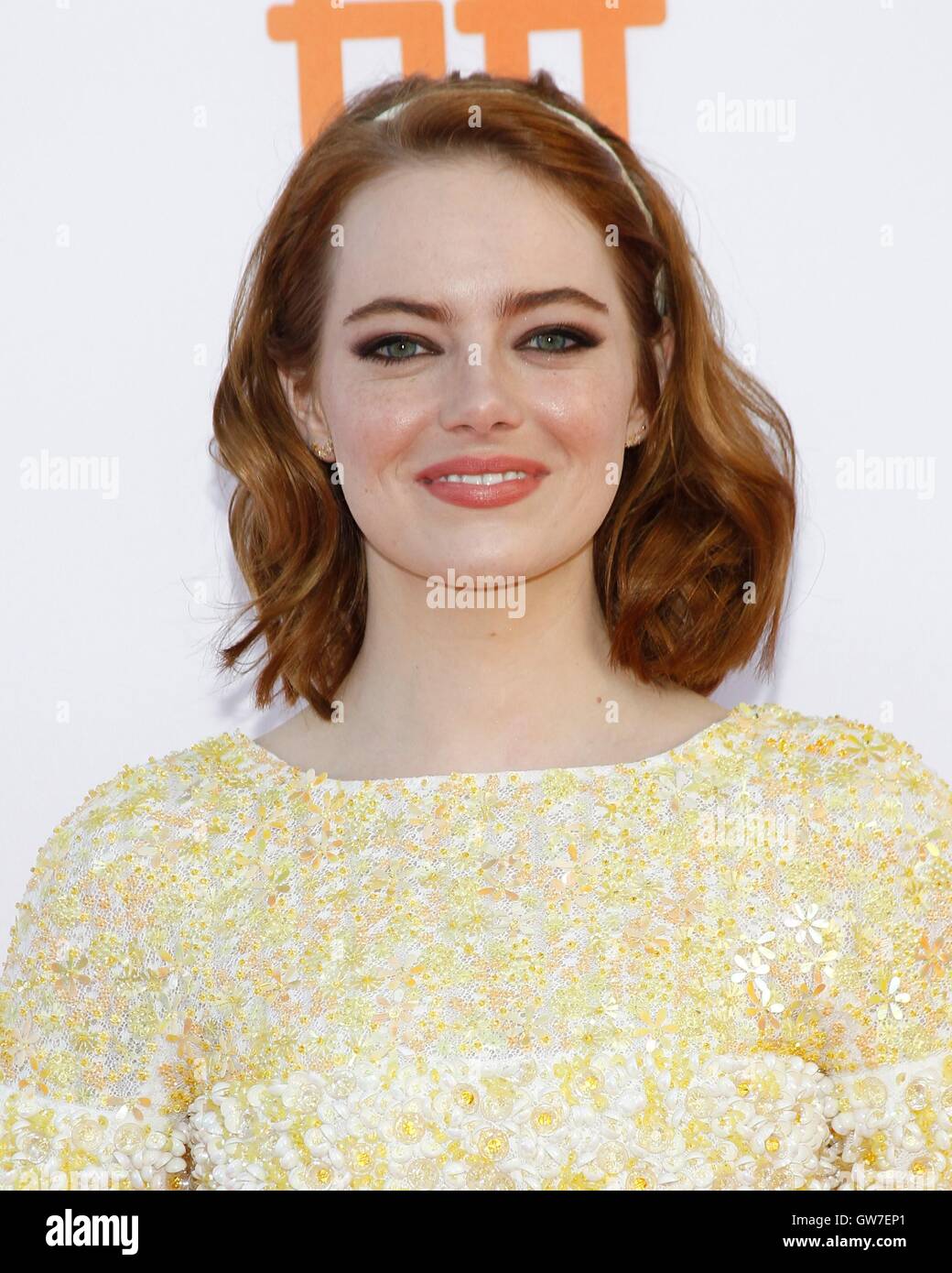 Toronto, ON. 12th Sep, 2016. Emma Stone at arrivals for LA LA LAND ...