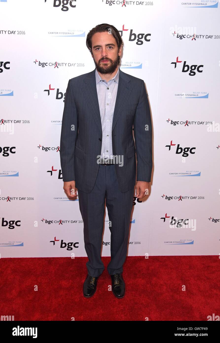 New York, NY, USA. 12th Sep, 2016. Vincent Piazza in attendance for BGC ...