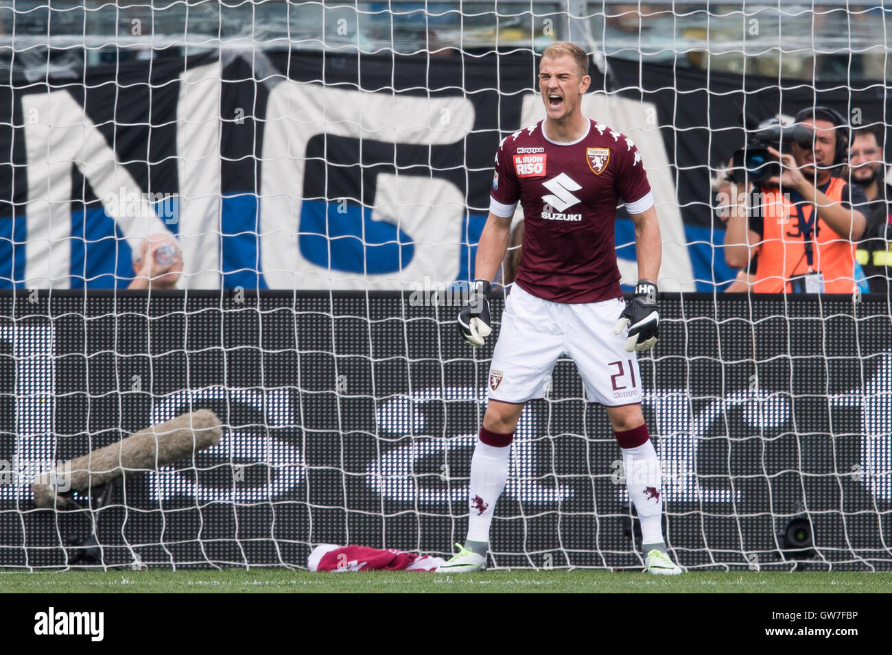 Bergamo, Italy. 11th Sep, 2016. Joe Hart (Torino) Football/Soccer ...