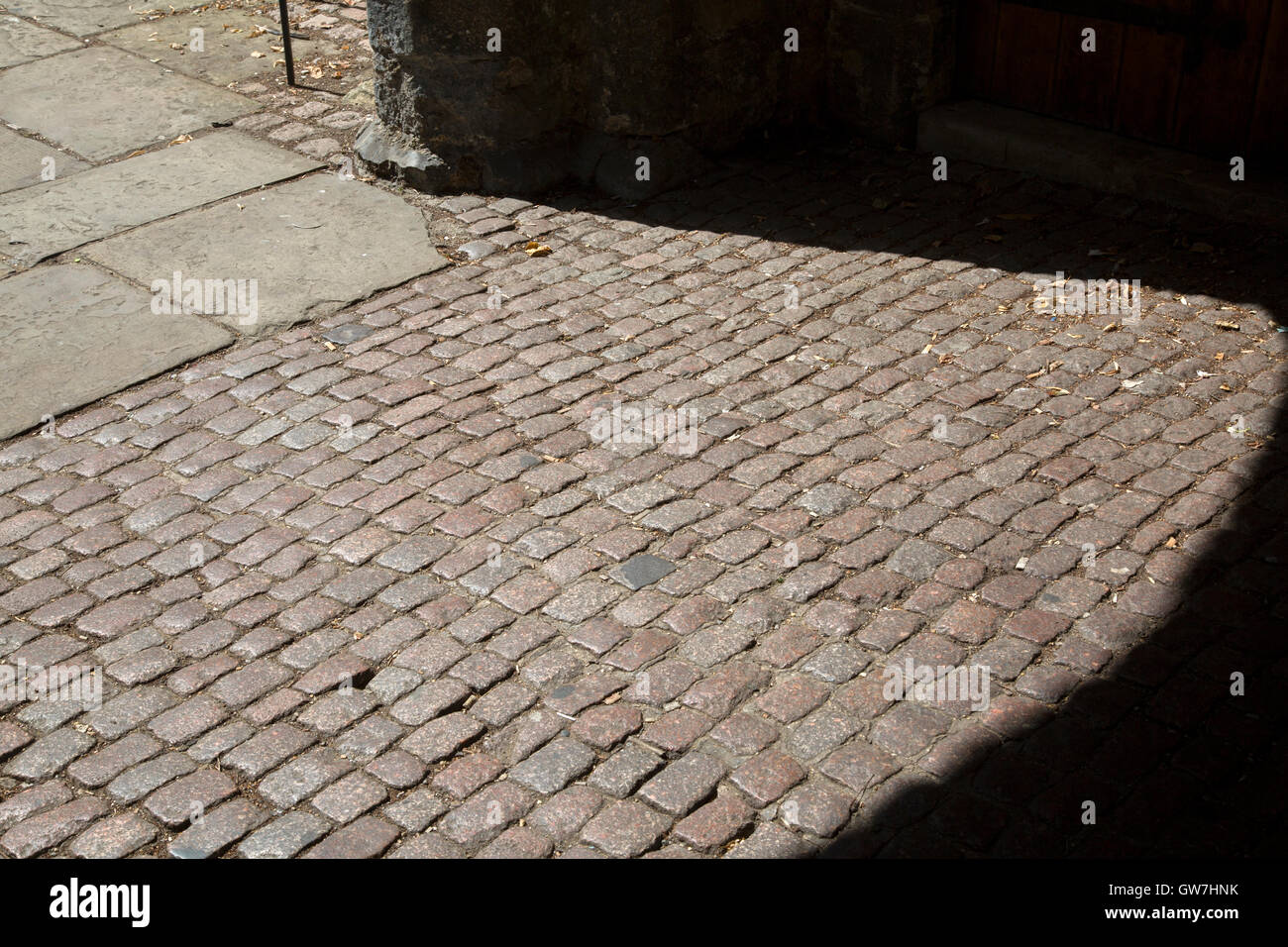 Cobbled Stones at Cathedral Church; Ely; Cambridgeshire; England; UK ...