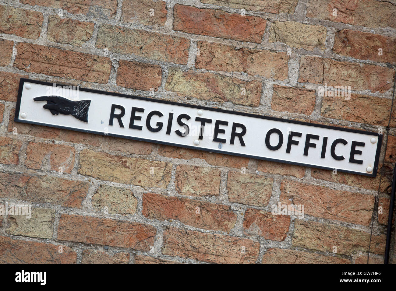 Register office sign hi-res stock photography and images - Alamy