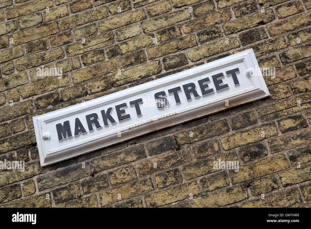 Market Street Sign; England; UK Stock Photo - Alamy