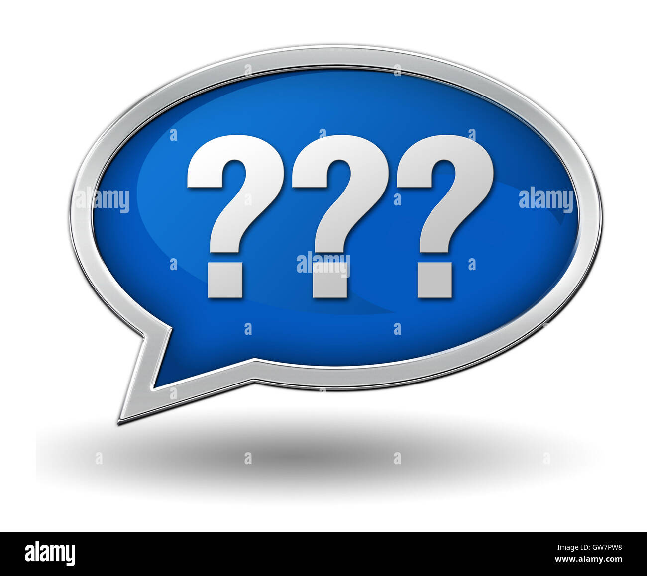 Question mark button sign Cut Out Stock Images & Pictures - Alamy