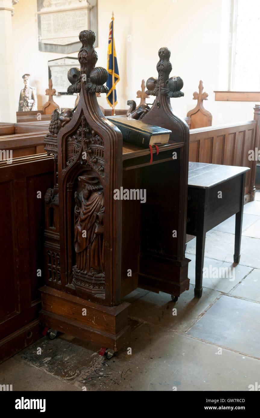 Reader`s desk in St. Peter and St. Paul Church, Barkestone-le-Vale ...