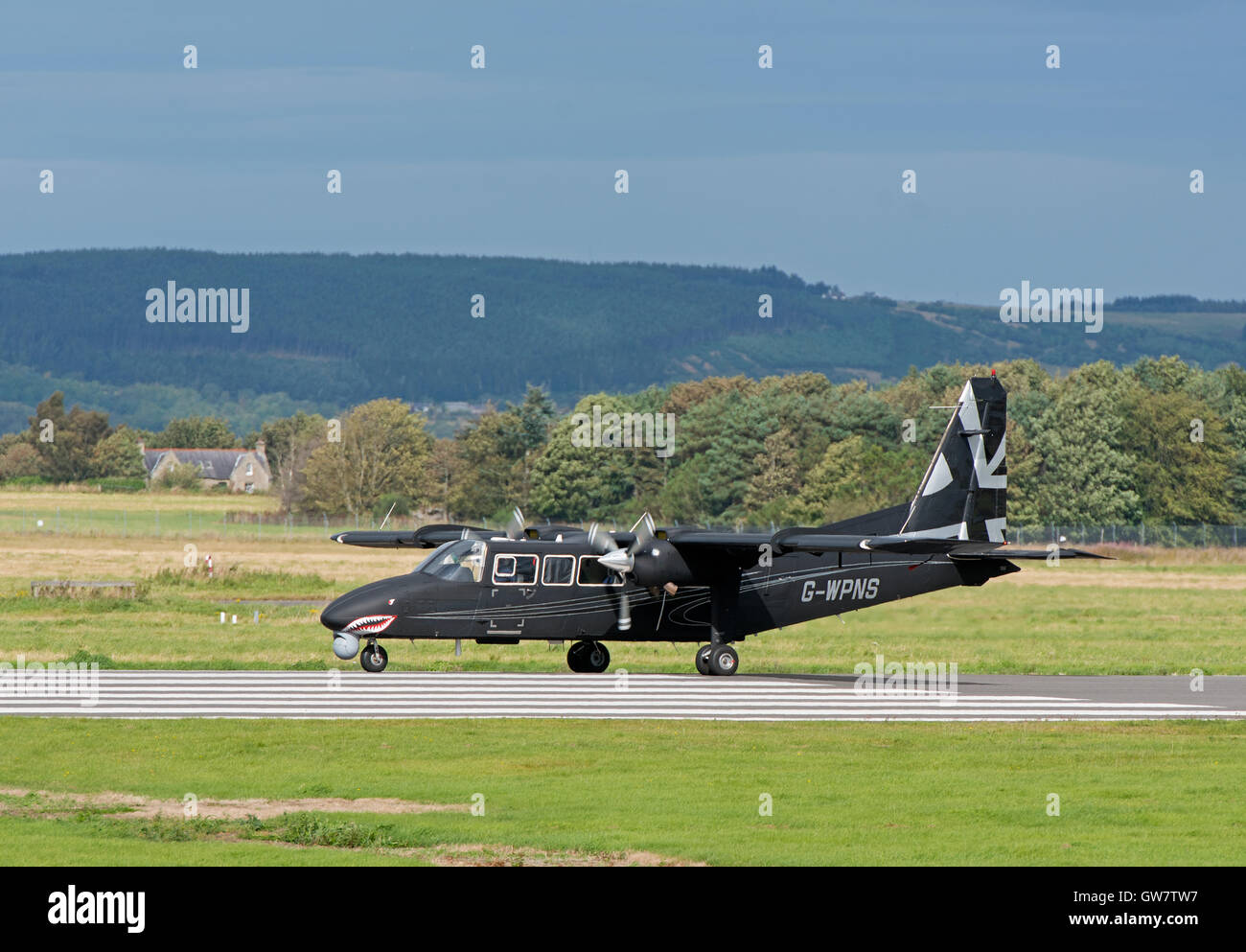 Britten-Norman BN-2T-4S Defender 4000 SCO 11,247 Stock Photo - Alamy