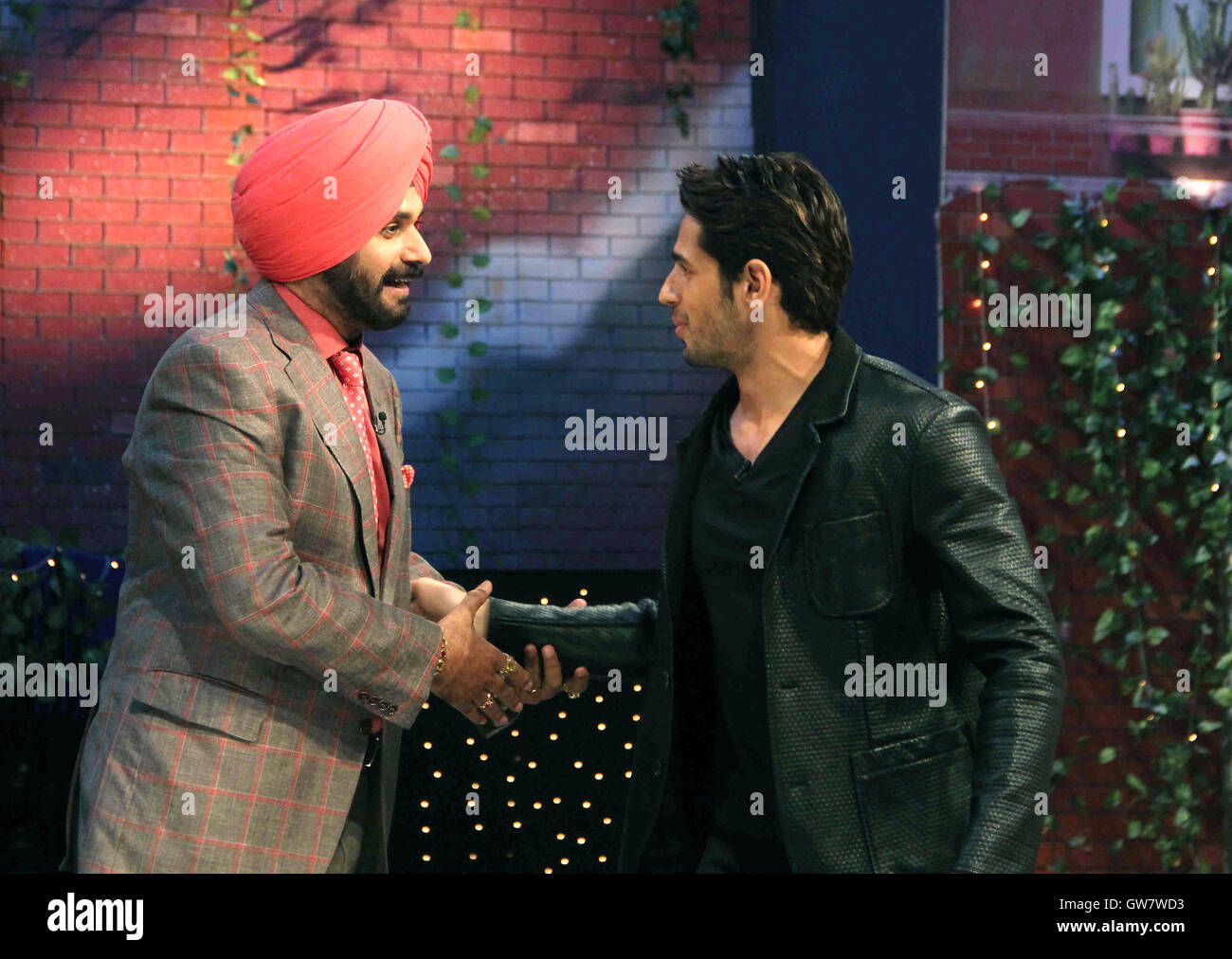 Bollywood actor Sidharth Malhotra Indian former cricket player Navjot ...