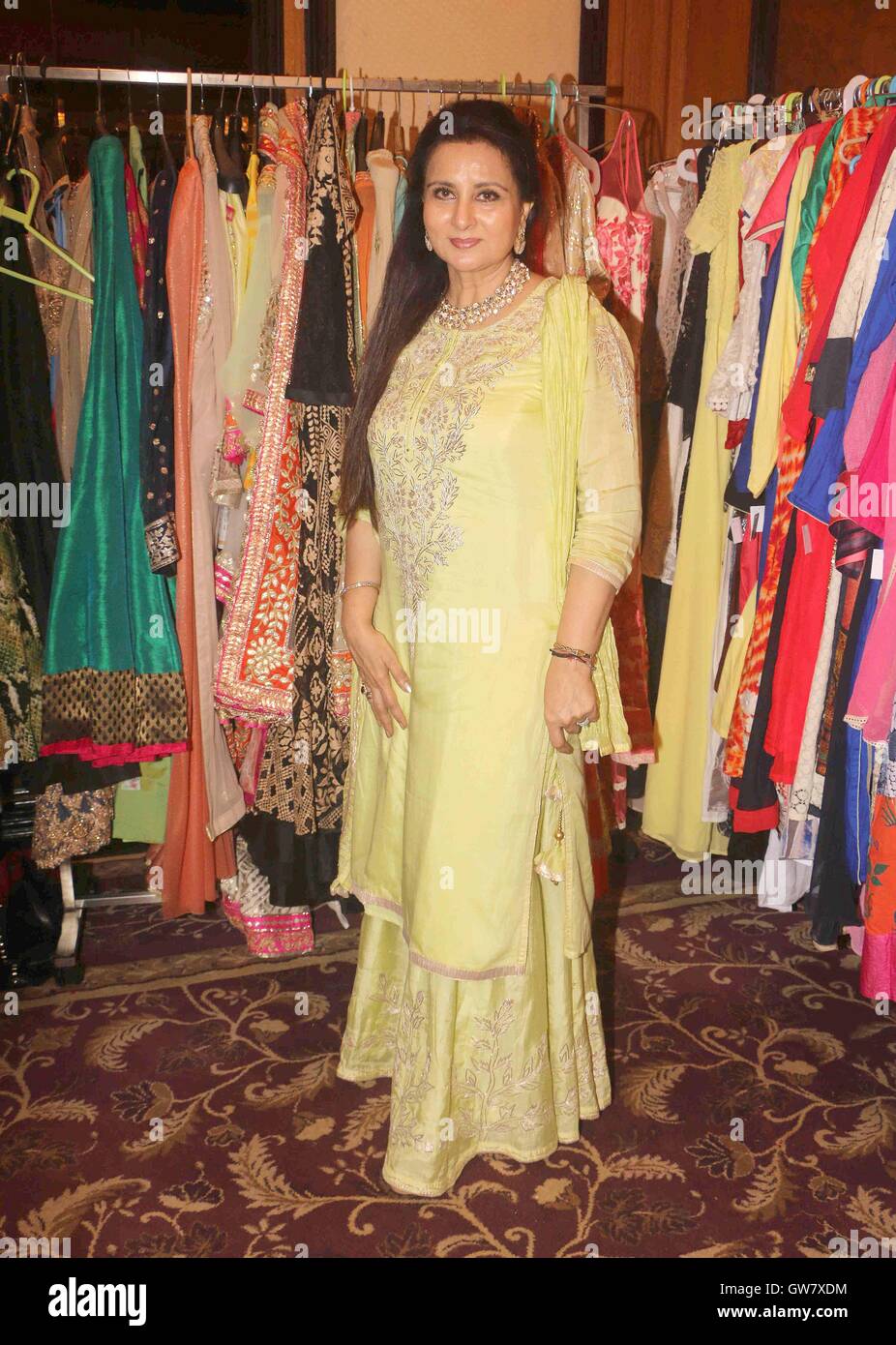 Bollywood actor Poonam Dhillon during the launch of her casual ...