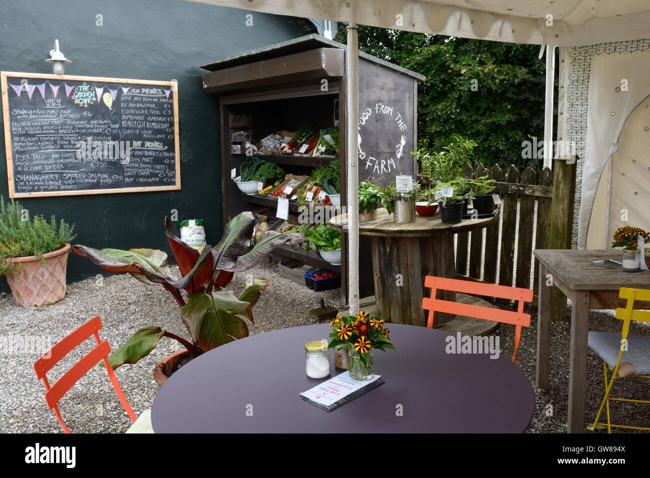 Ballymaloe Cookery School Farm Shop and cafe Ireland Stock Photo - Alamy