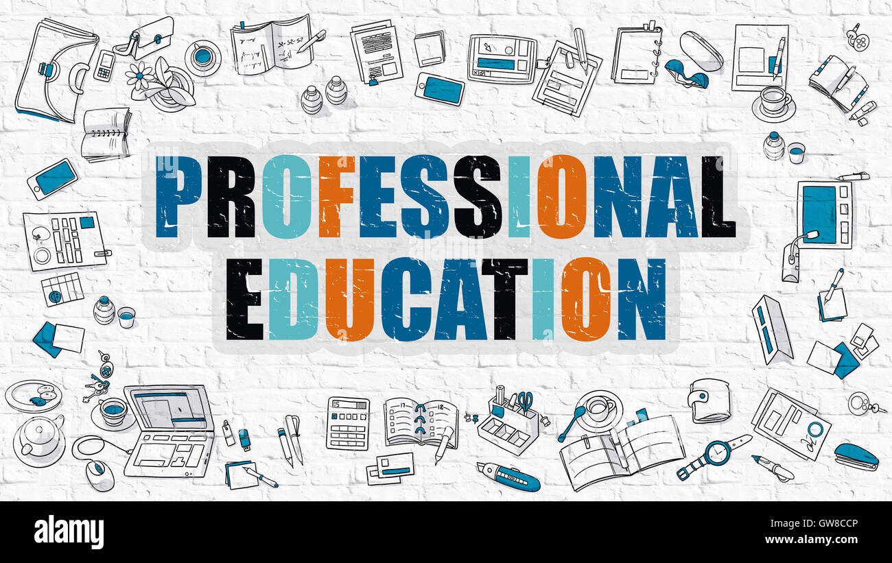 Professional education concept doodle design hi-res stock photography ...