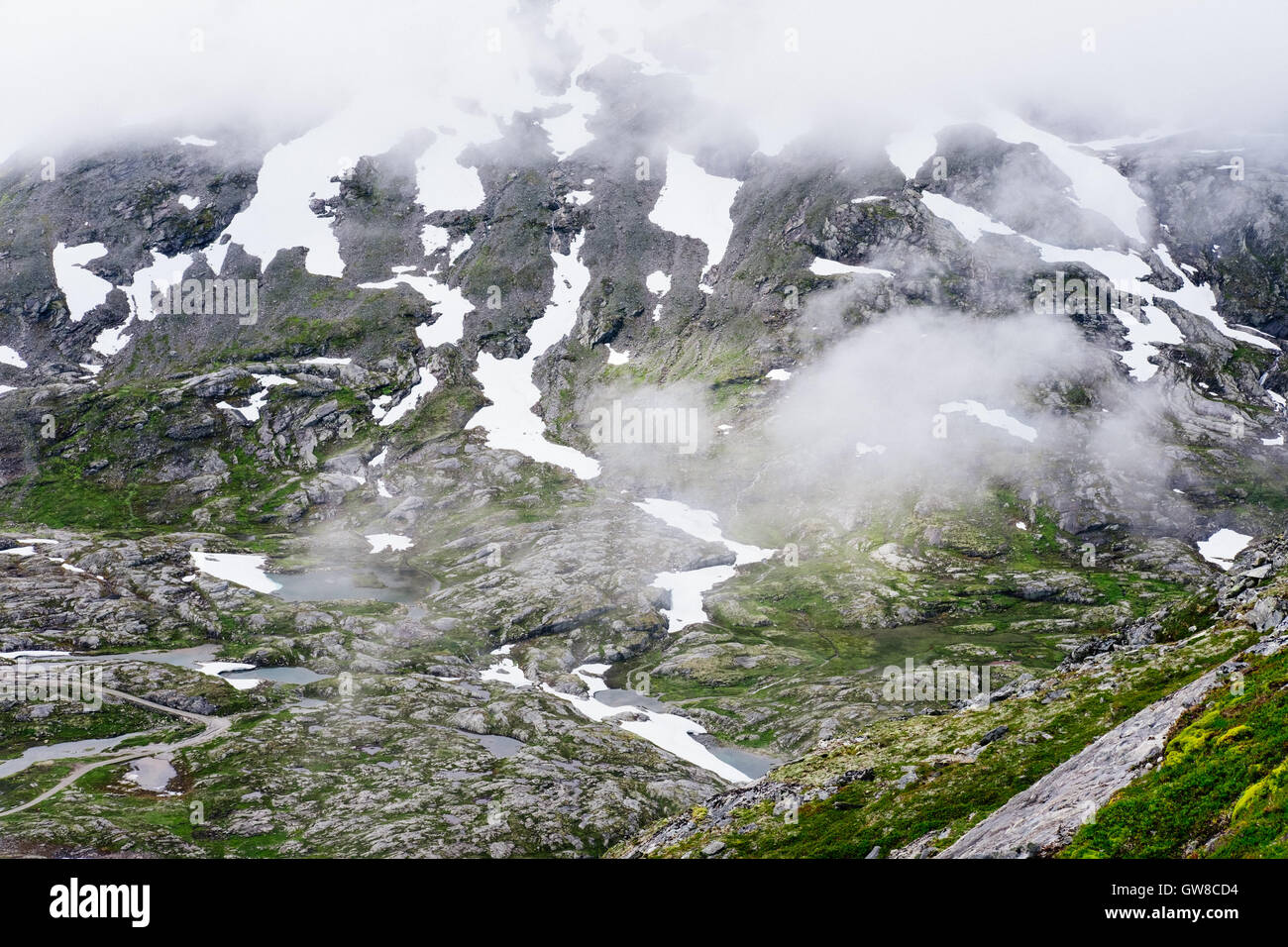 A view from Dalsnibba mountain. Geiranger fjord, Norway Stock Photo - Alamy