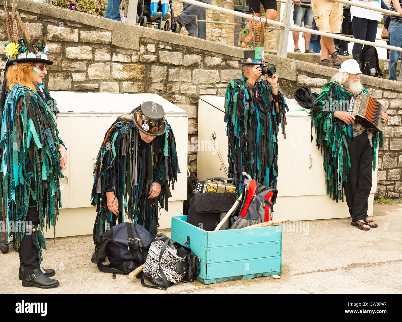 Morris dancers laughing hi-res stock photography and images - Alamy