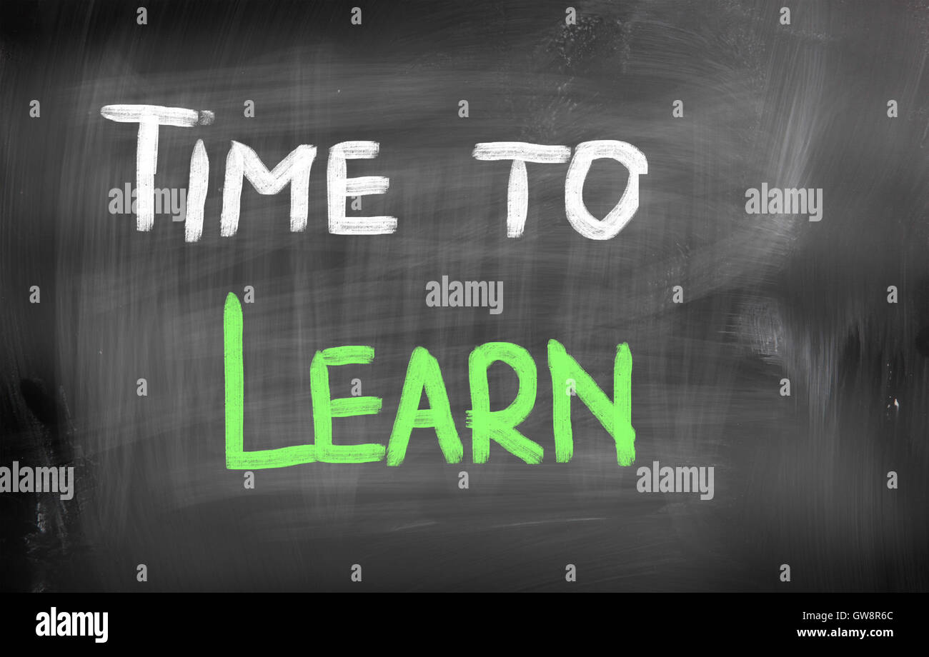 Time To Learn Concept Stock Photo - Alamy