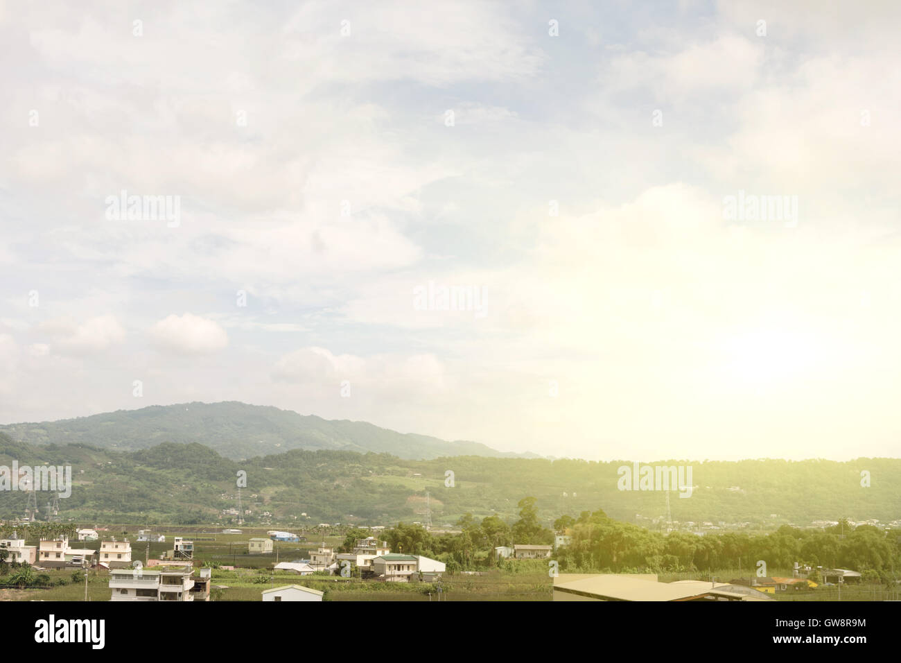 Landscape of rural Stock Photo - Alamy