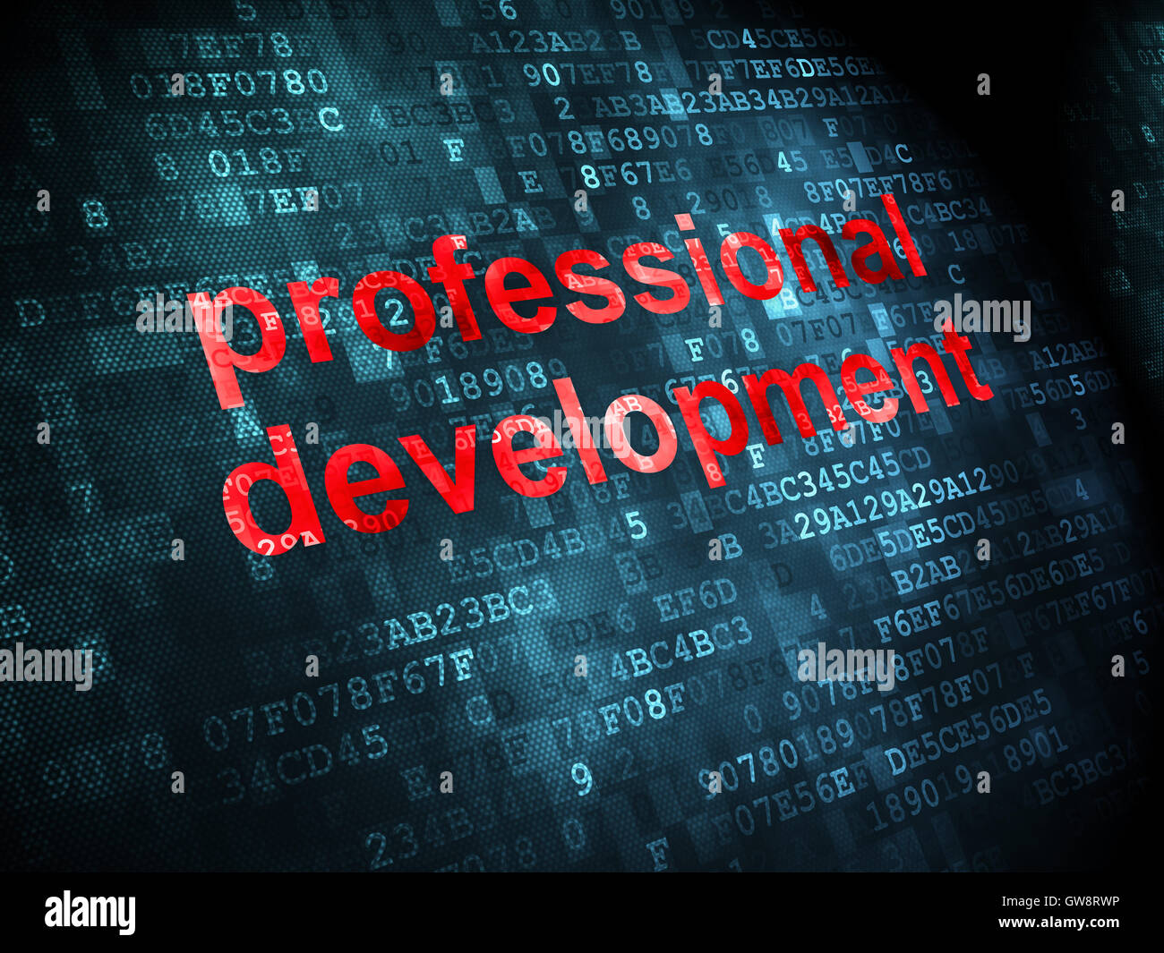Education concept: Professional Development on digital backgroun Stock ...