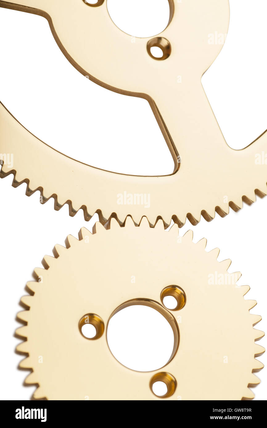 Two silver metal gears hi-res stock photography and images - Alamy
