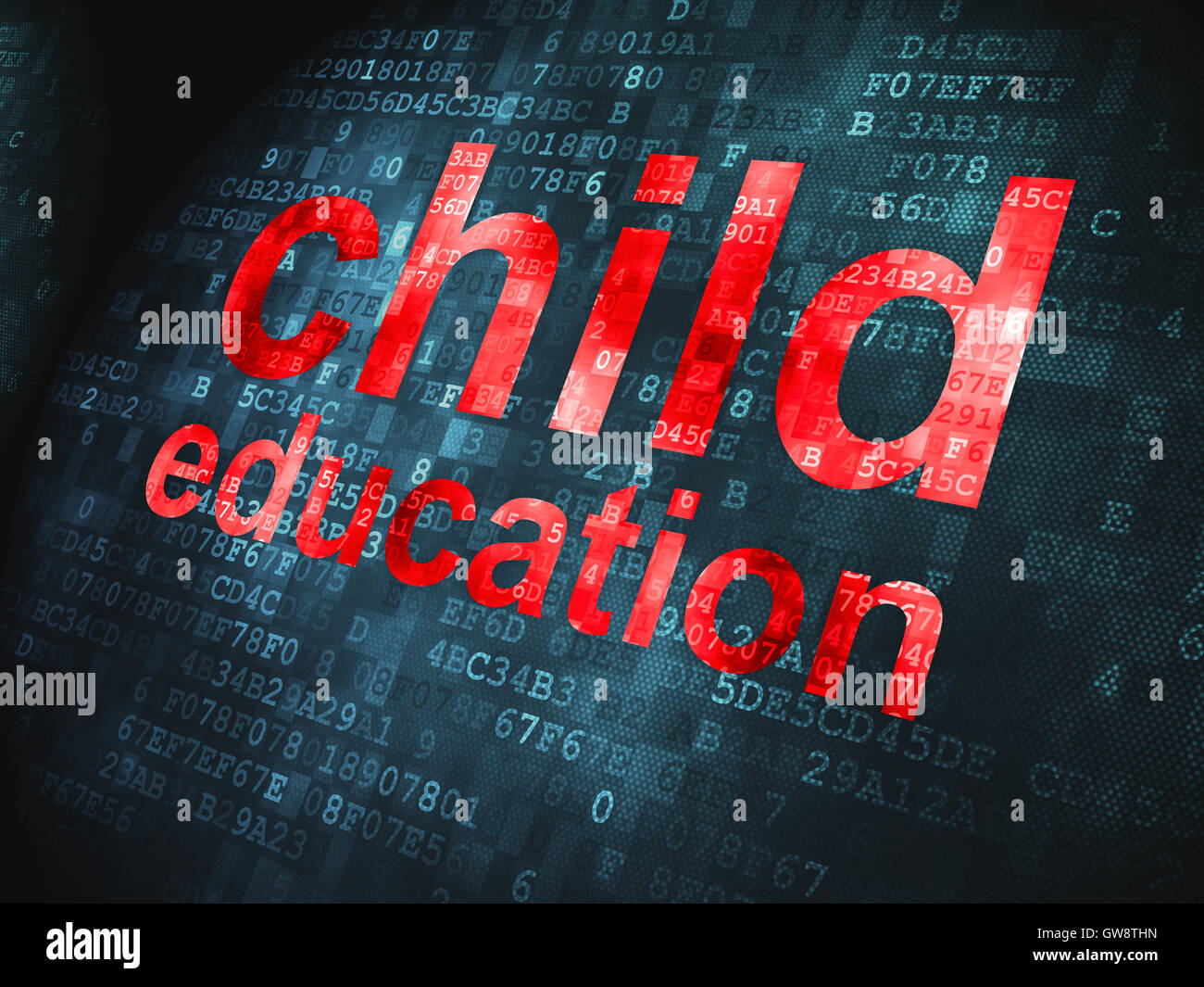 Education concept: Child Education on digital background Stock Photo ...