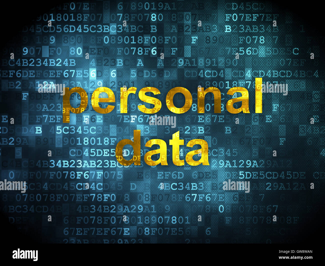 Data concept: Personal Data on digital background Stock Photo - Alamy