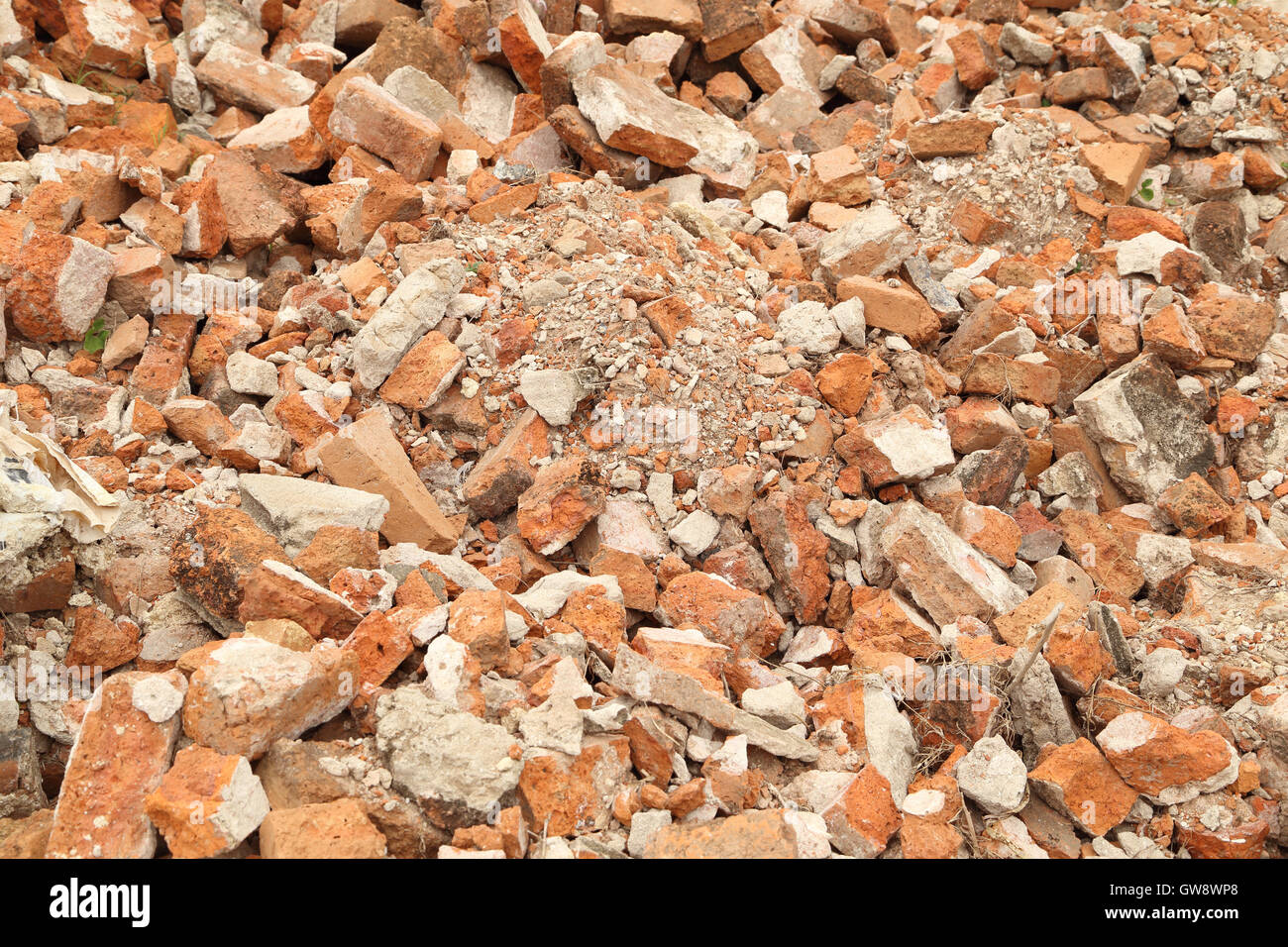 Pile of brick wall Stock Photo - Alamy