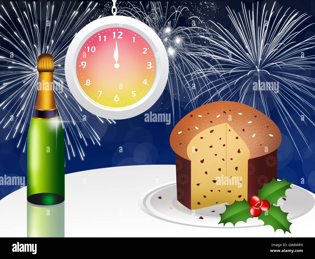 New Year's toast Stock Photo - Alamy