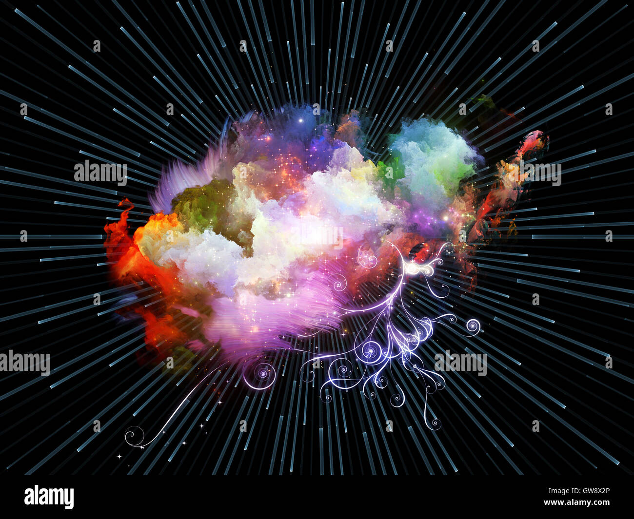 Conceptual burst hi-res stock photography and images - Alamy