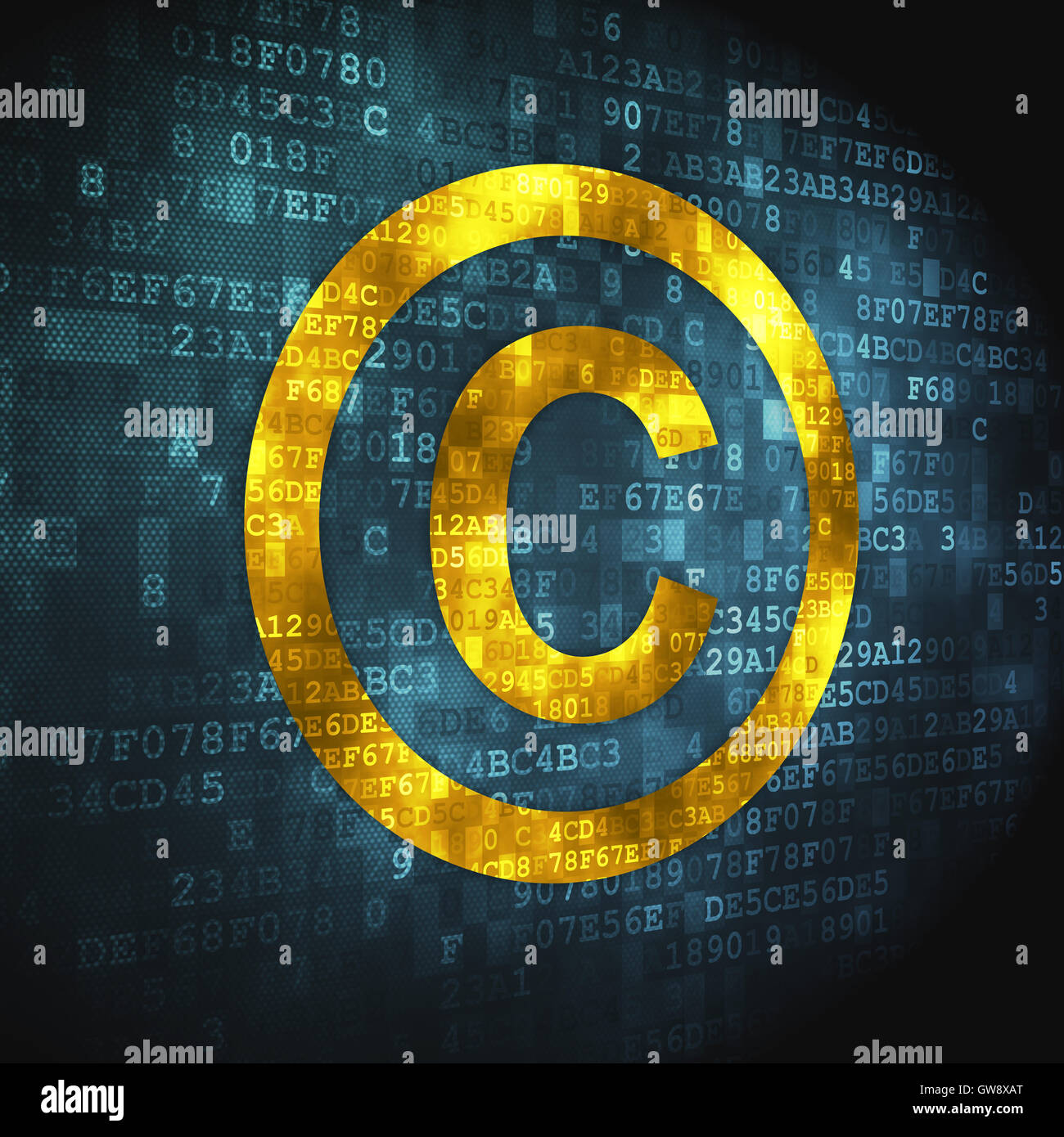 Law concept: Copyright on digital background Stock Photo - Alamy