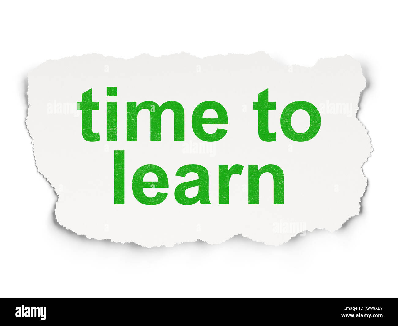 Timeline concept: Time to Learn on Paper background Stock Photo - Alamy