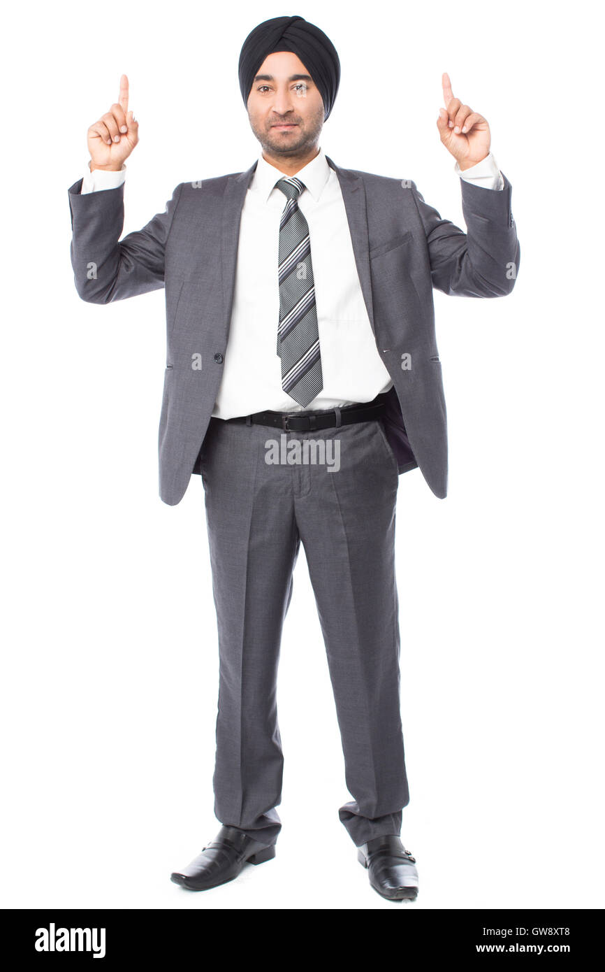 Full length studio shot of a business executive Stock Photo - Alamy