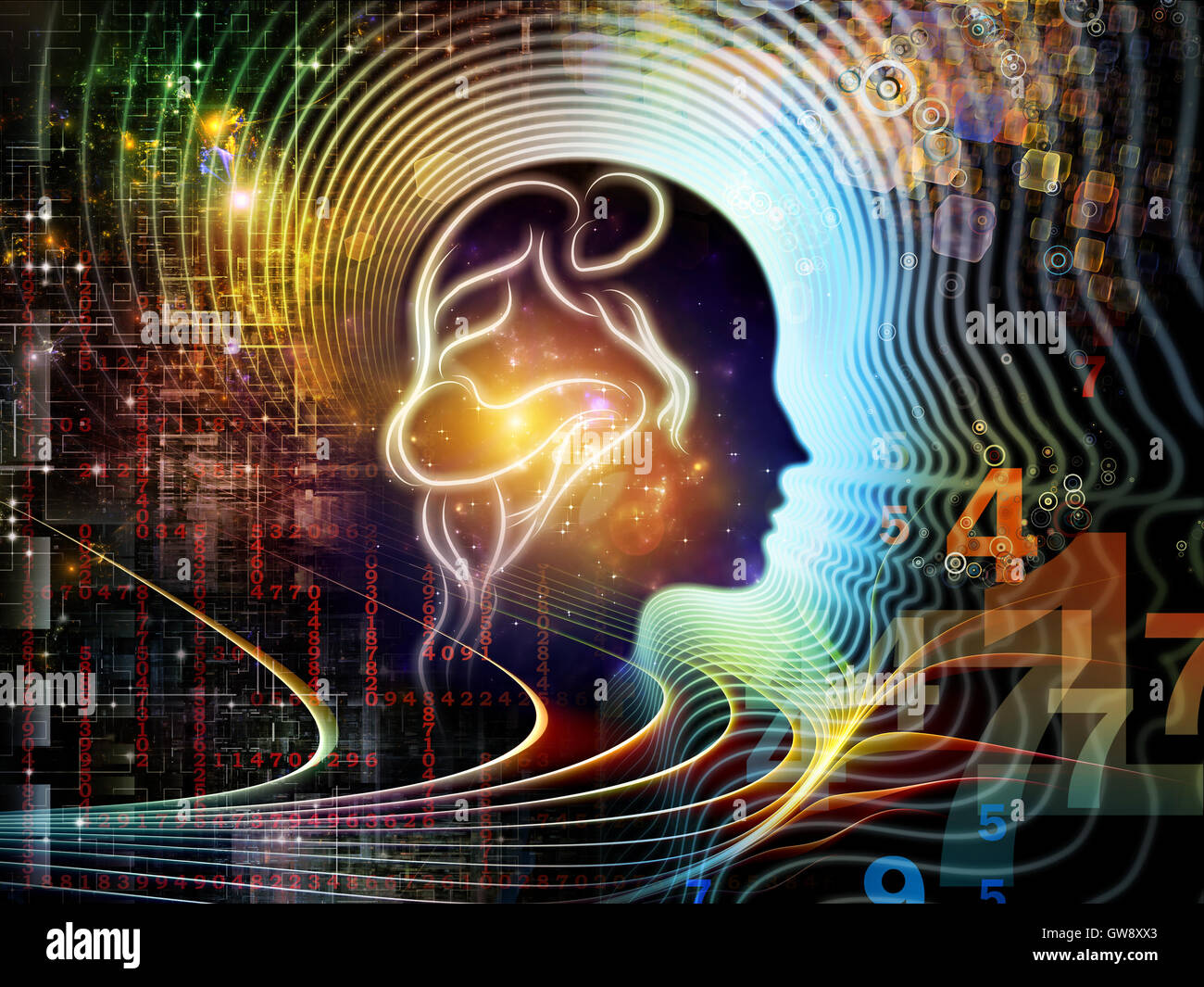 Energy of Human Mind Stock Photo - Alamy