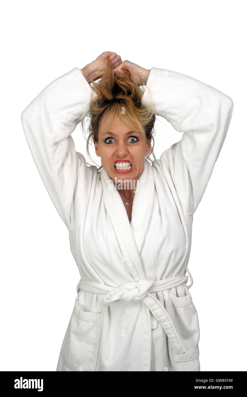 Beautiful Insane Blonde Stock Photo - Alamy