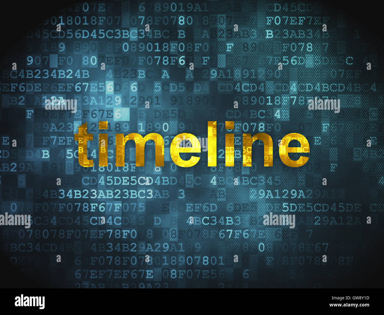 Timeline concept: Timeline on digital background Stock Photo - Alamy