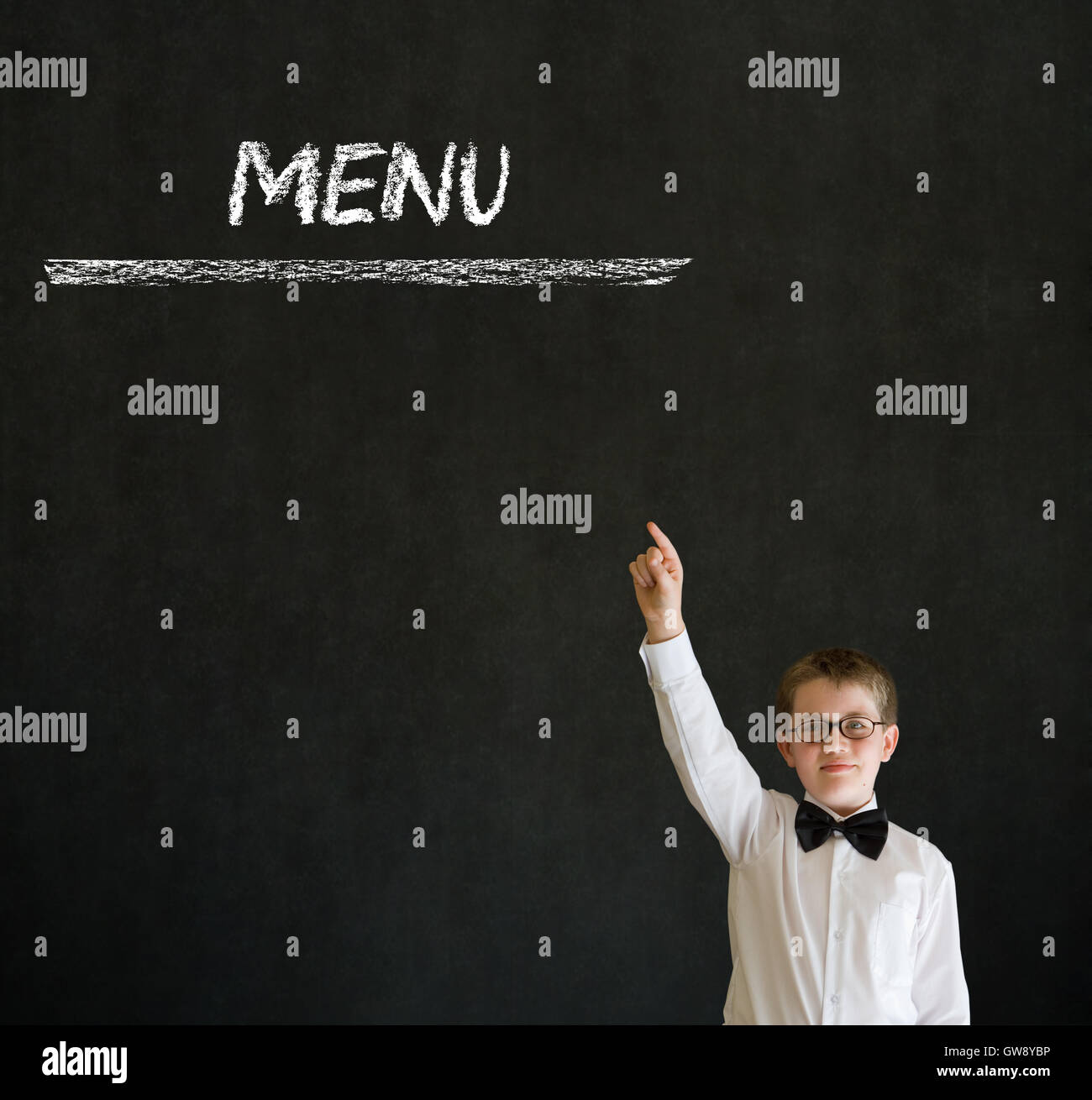 Businessman menu restaurant hi-res stock photography and images - Alamy