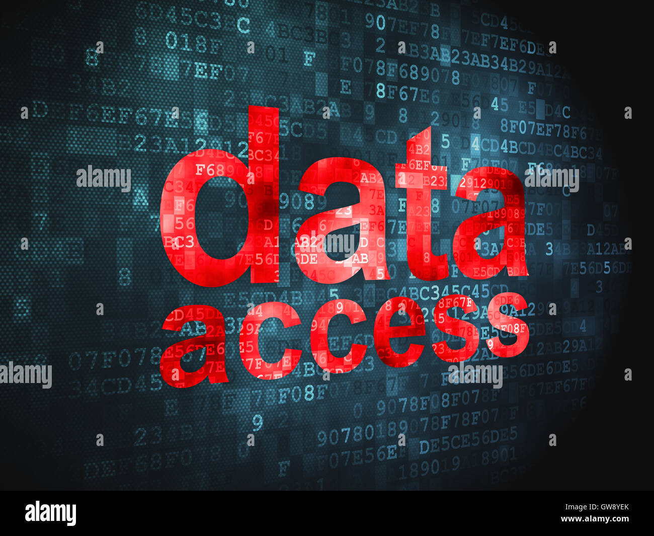 Information concept: Data Access on digital background Stock Photo - Alamy