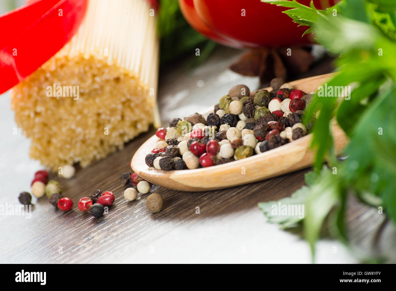 close-up of Asian spices Stock Photo - Alamy
