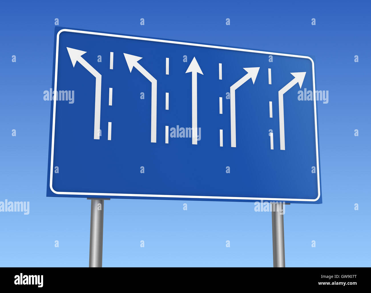 blank road sign 3d illustration Stock Photo - Alamy blank road sign 3d illustration Stock Photo - Alamy