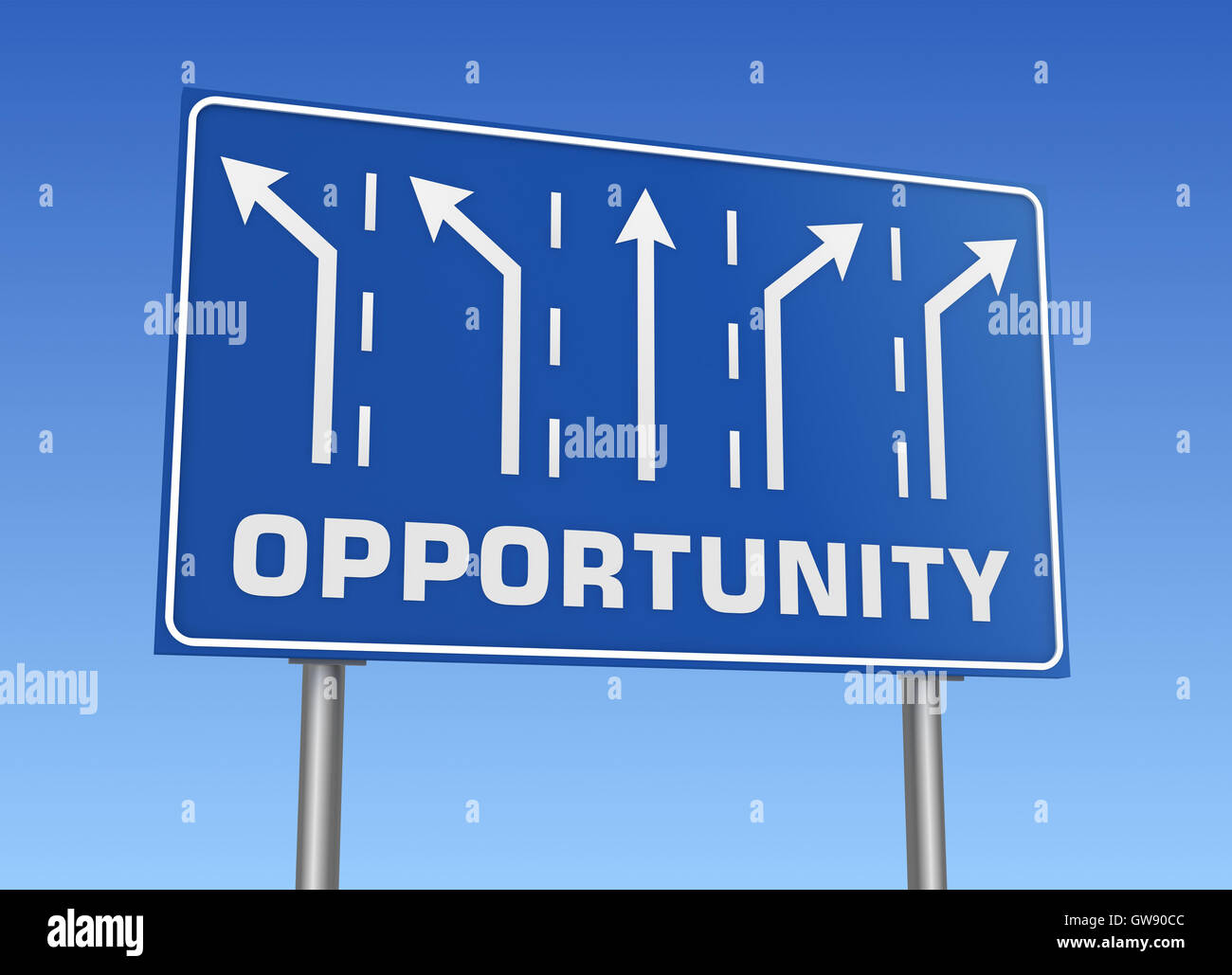 opportunity road sign 3d illustration Stock Photo - Alamy opportunity road sign 3d illustration Stock Photo - Alamy