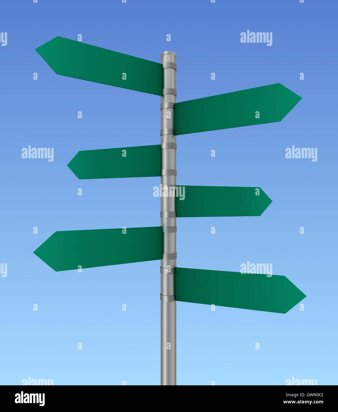 blank road sign 3d illustration Stock Photo - Alamy blank road sign 3d illustration Stock Photo - Alamy