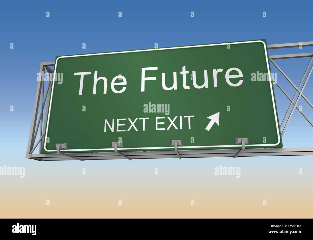 Future Road Sign 3d Illustration High Resolution Stock Photography and ...