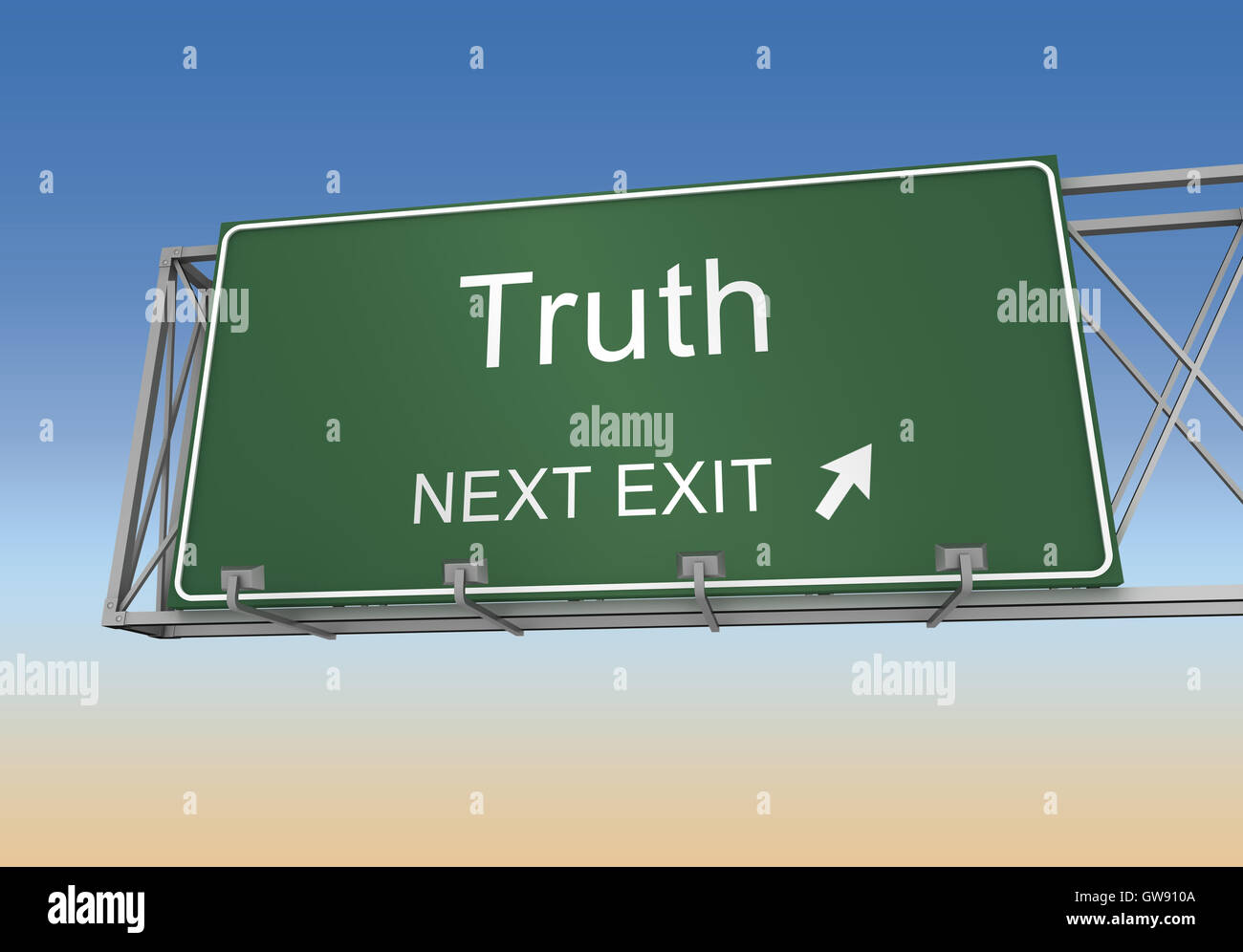 Truth road sign hi-res stock photography and images - Alamy
