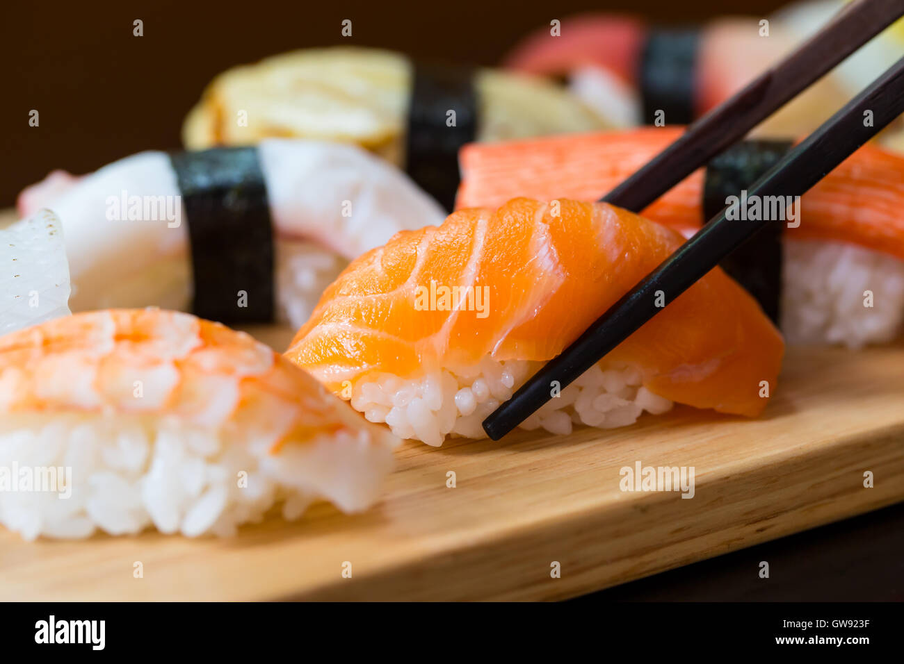 Sushi set, Japanese food Stock Photo - Alamy