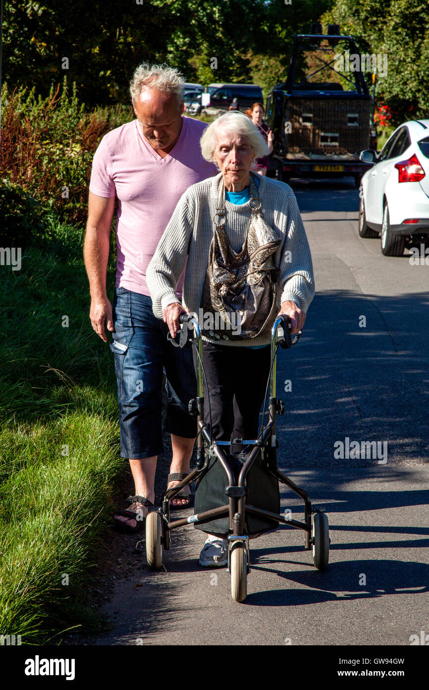 Frail Old Lady Hunched Over