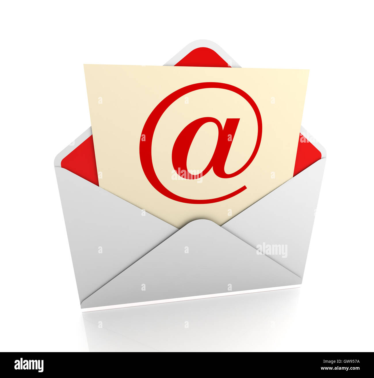 e mail envelope 3d illustration Stock Photo - Alamy