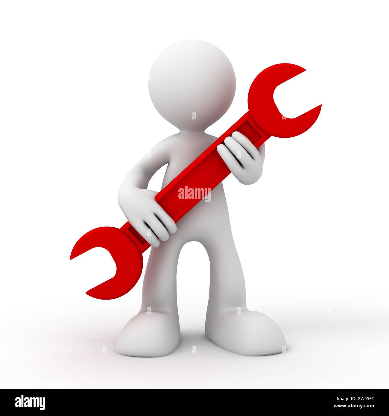 3d Working People Illustration Handyman High Resolution Stock ...