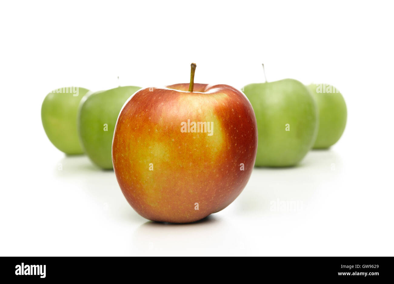 Apple isolated on a white background Stock Photo - Alamy