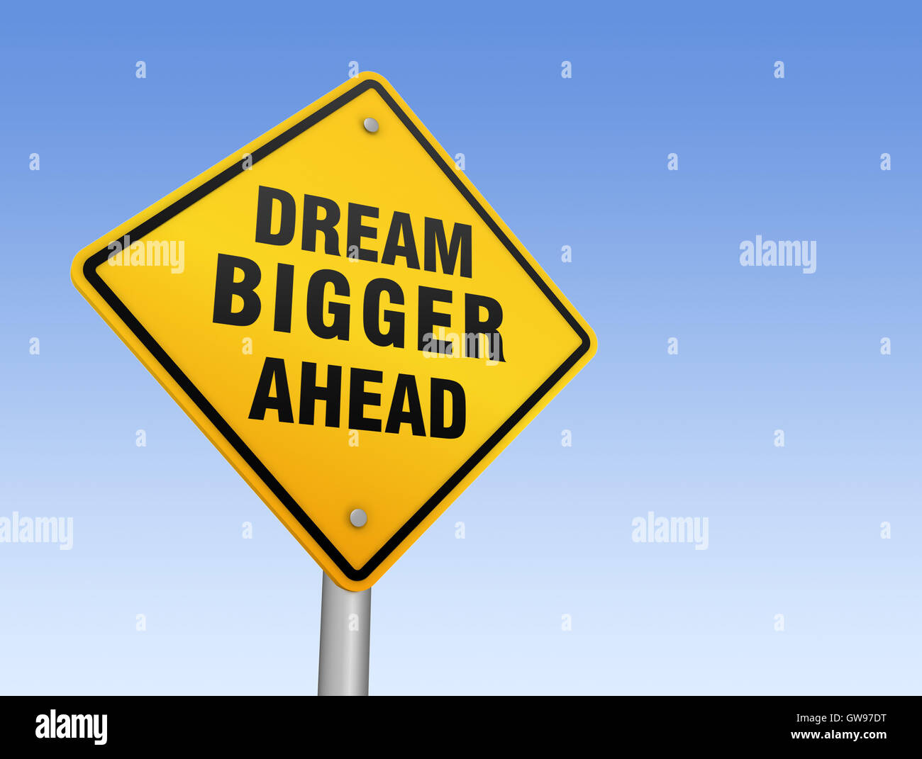 Dream big road sign hi-res stock photography and images - Alamy