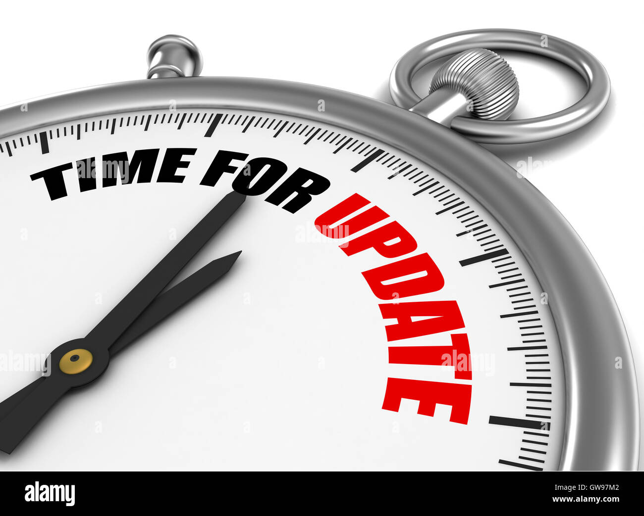 time for update concept 3d illustration Stock Photo - Alamy