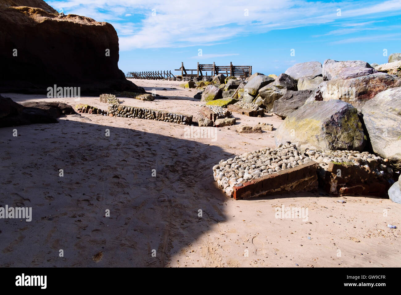 Coastal erosion defence rocks hi-res stock photography and images - Alamy