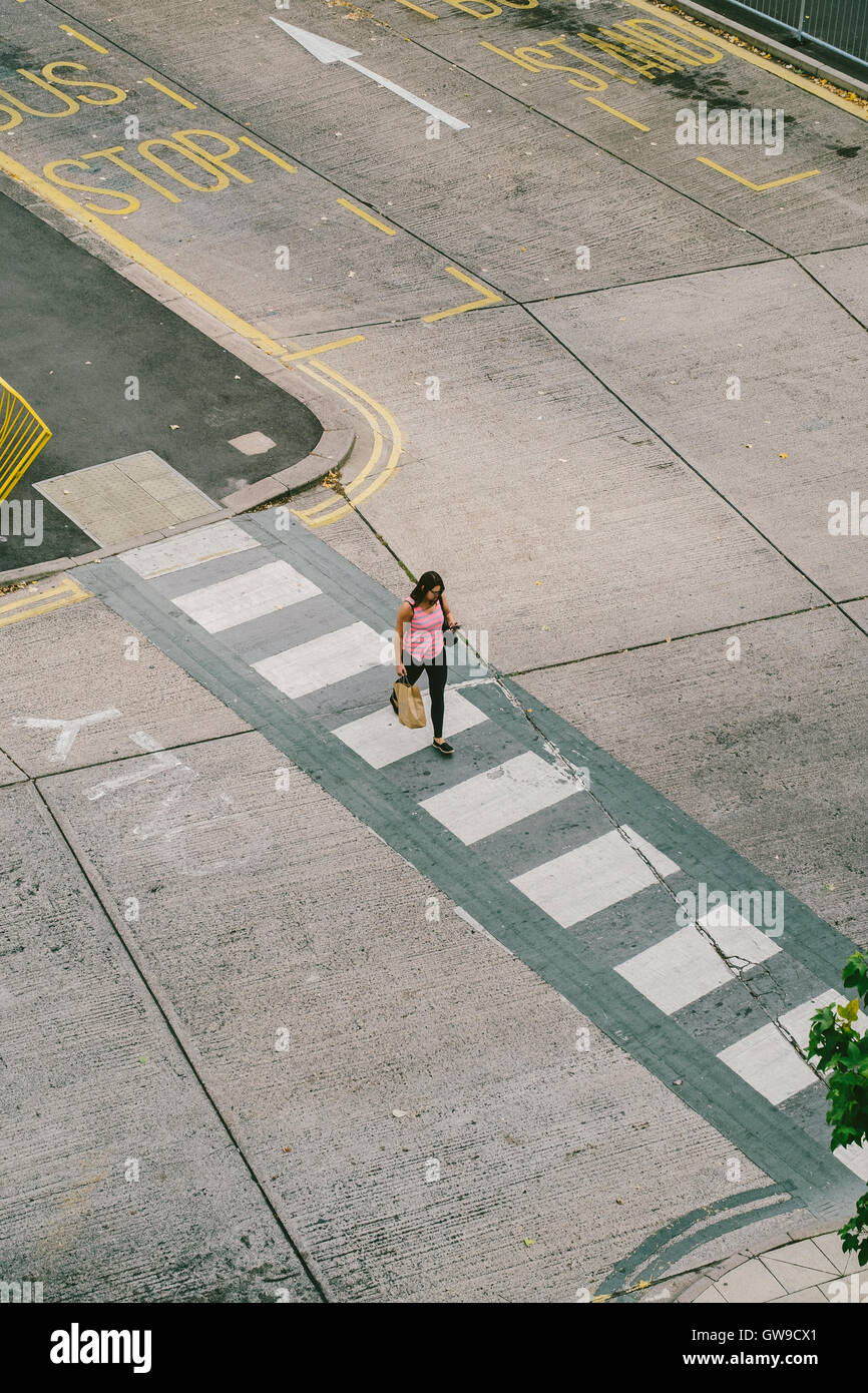 Zebra crossing bus stop hi-res stock photography and images - Alamy