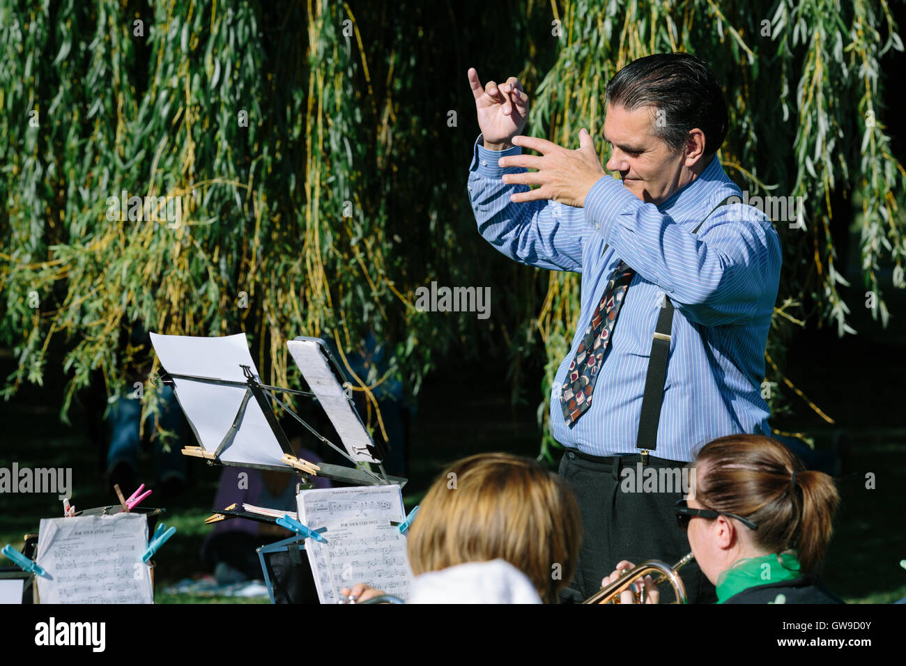 Conductor of a band hi-res stock photography and images - Alamy